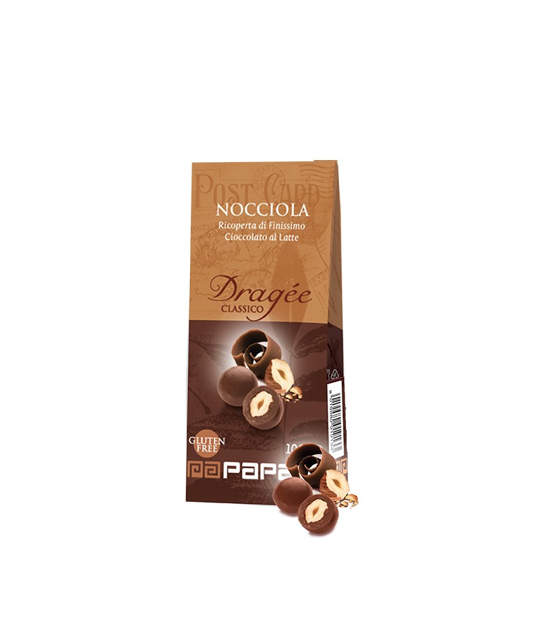 Astucci 100g Dragées nocciola - CioccoPapa